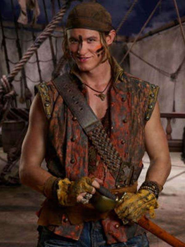 Descendants 2 Gil Vest | Dylan Playfair Brown Leather Vest