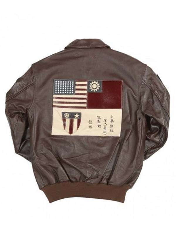 Fighter Bomber Leather Jacket | Flying Tigers Leather Jacket