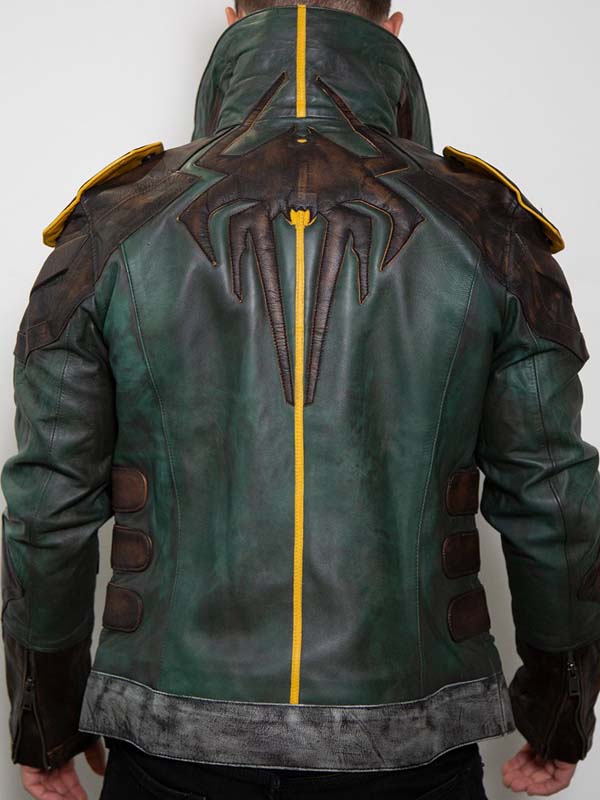 Mens Zane Borderlands Leather Green Jacket | America Jackets