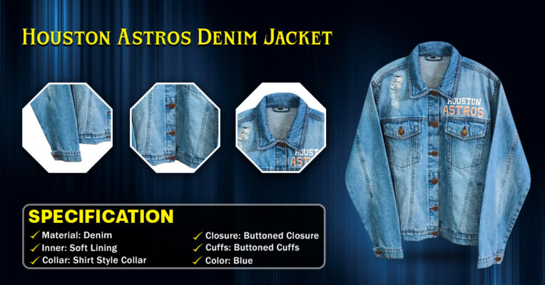 Astros Denim Jacket | Houston Blue Denim Jacket - Order Now