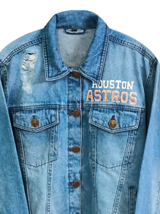 Astros Denim Jacket | Houston Blue Denim Jacket - Order Now