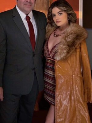 Inside Man 2023 Lucy Hale Brown Leather Coat - Amazing Coat