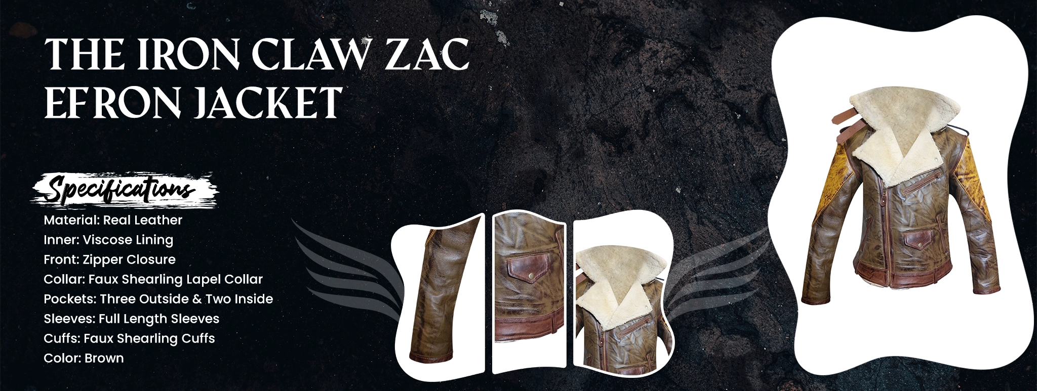 The Iron Claw Zac Efron Jacket - Amazing Sale