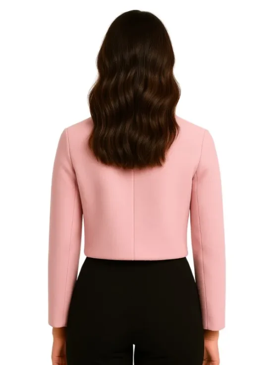 Double Techno Cavalry Twill Crop Jacket - Shop Now