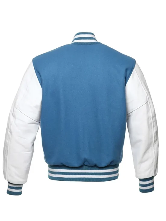Buy Now Light Blue and White Varsity Jacket | America Jackets
