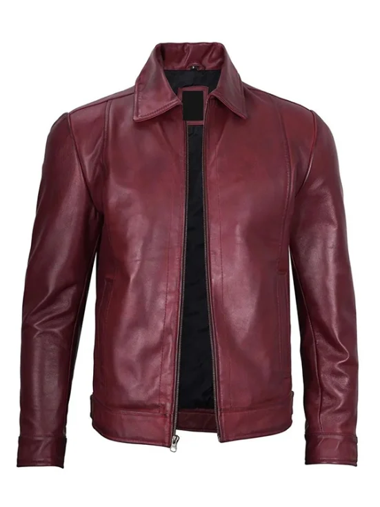Buy Now Maroon Real Leather Jacket | America Jackets
