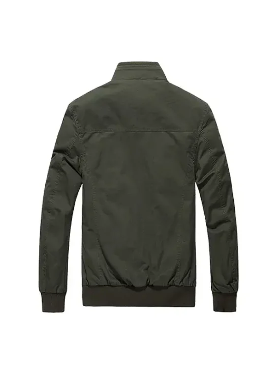Buy Mens Casual Military Green Cotton Field Jacket | AJ